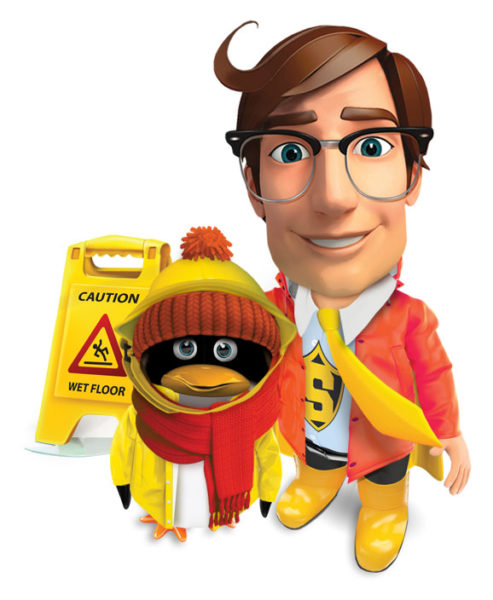 Wipe up spills. Avoid a slip up. - SFM Mutual Insurance