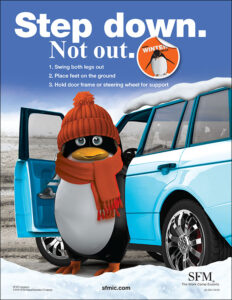 slips_falls_poster_step_down_cars - SFM Mutual Insurance